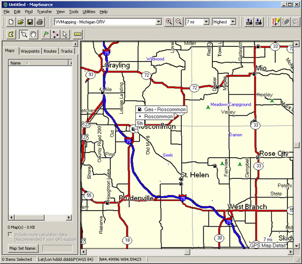 Michigan Outdoor GPS Map - VVMapping.com